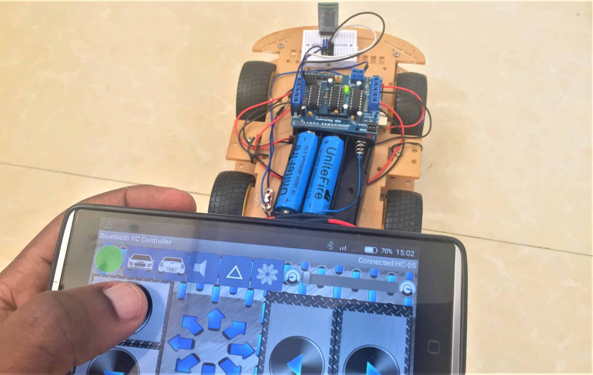 Bluetooth Controlled Car using Arduino - MYTECTUTOR